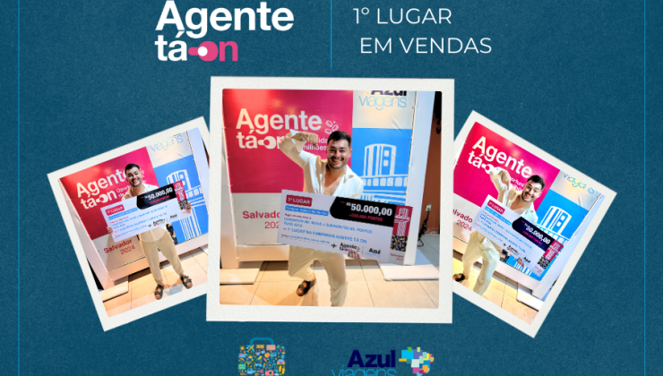 1º Lugar em vendas na campanha Agente ta on Azul Viagens! HOME TOUR ...